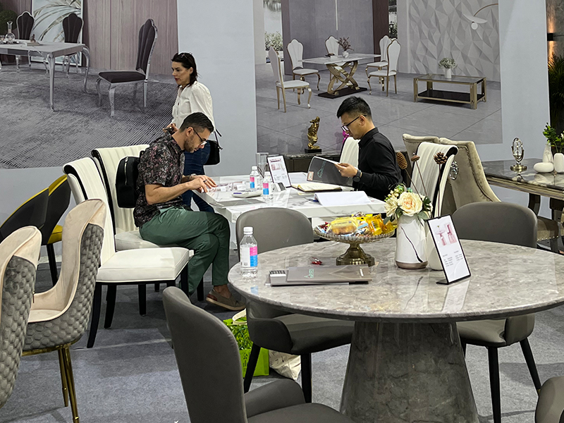 Stainless Steel Dining Table and Chairs Production Base - Homeylife ...